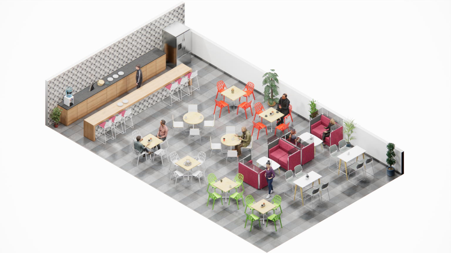 Canteen and Cafeteria Furnitures- Featherlite Furniture