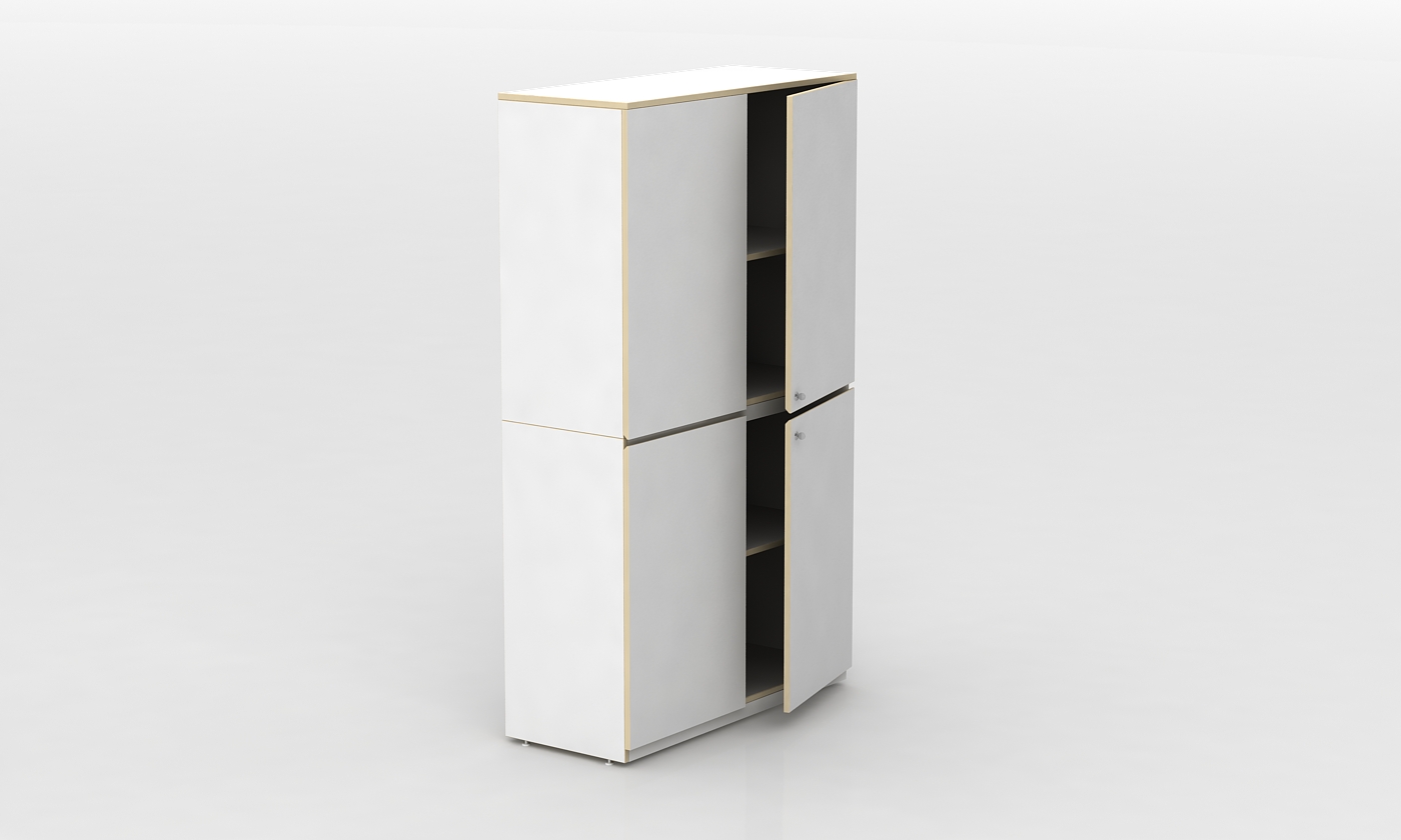 Full Height Storage with Openable Shutter - Featherlite Furniture