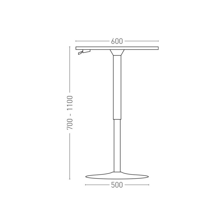 Iris Height Adjustable Table - Featherlite Furniture