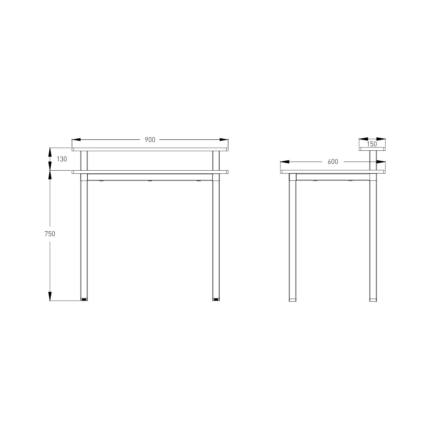 Hostel Study Table - Featherlite Furniture