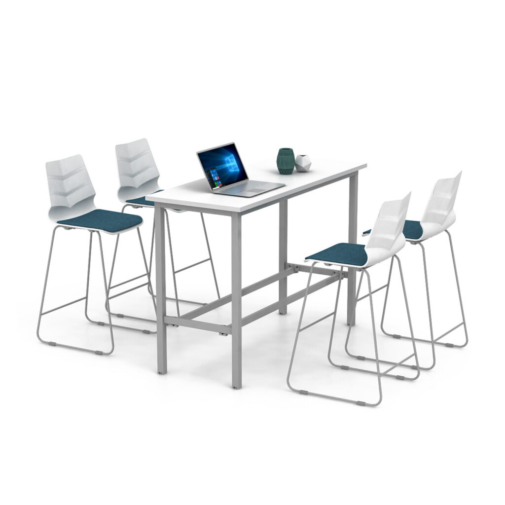 Switch Metal Angular Legs High Table - Featherlite Furniture